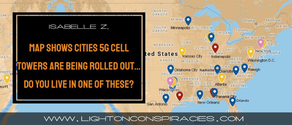 Map shows the cities where deadly 5G cell towers are being rolled out… do
